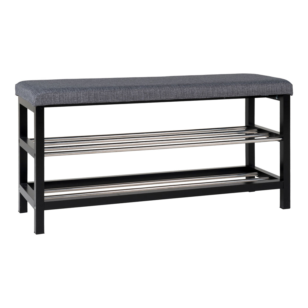 Banc d'entrée gris et noir scandinave – Scandina Style